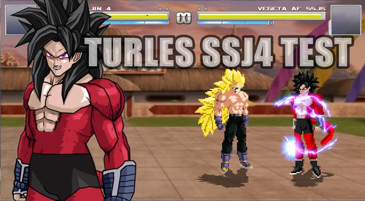 MUGEN | test turles ssj4 - YouTube