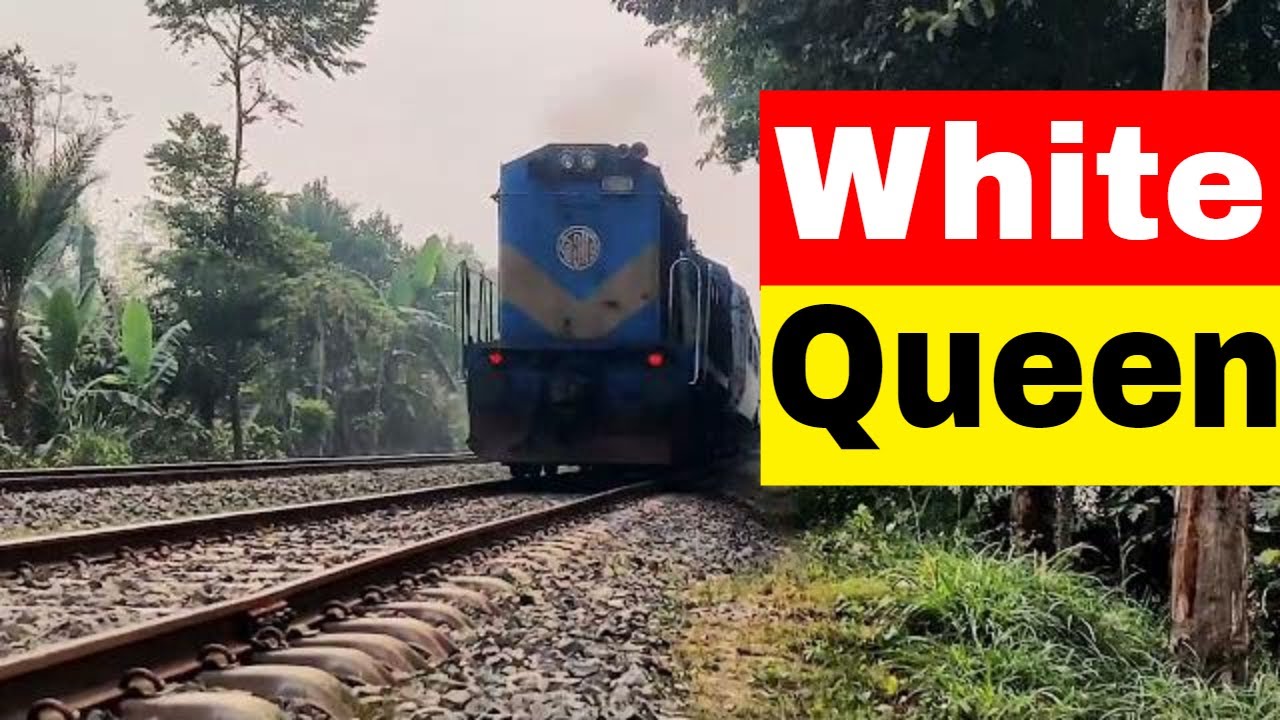 White Queen Rupsha Express Passing Through Bheramara Kushtia | Longest Route Train Rupsha ...