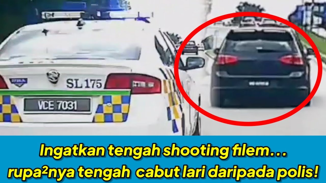 Ingatkan Tengah Shooting Polis Evo, Rupa²nya Real Punya Cabut Lari ...