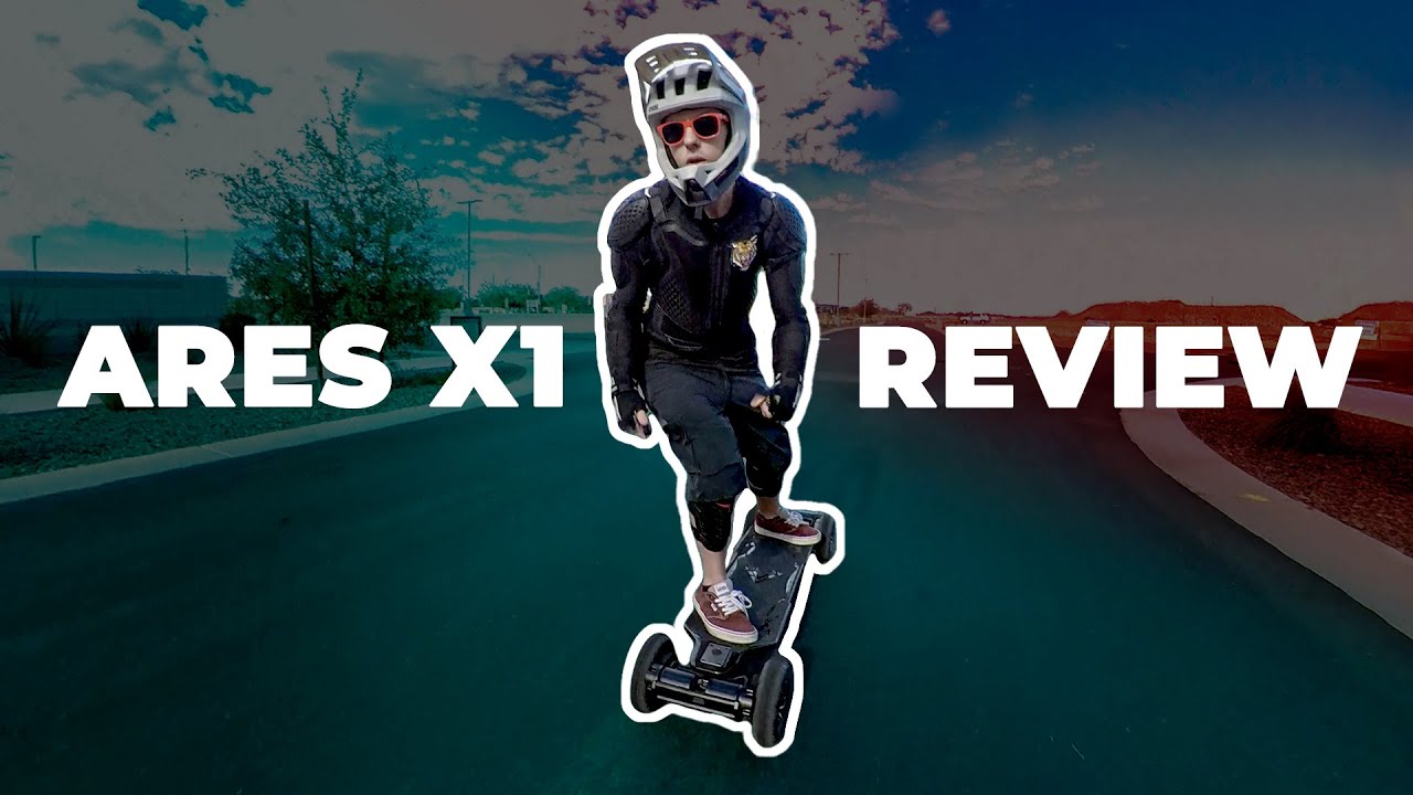 ARES X1 4WD ELECTRIC SKATEBOARD FULL REVIEW - YouTube