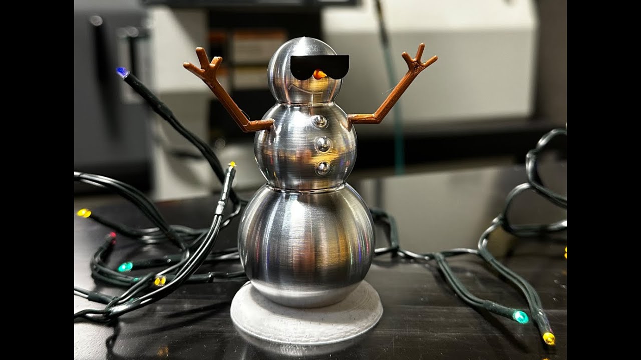 Do you want to CNC a snowman? - YouTube