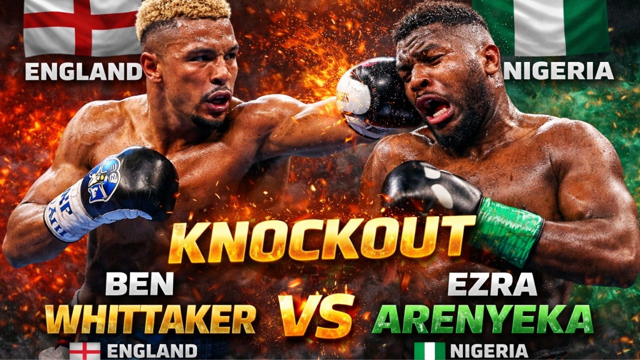 Ben Whittaker (England) vs Ezra Arenyeka (Nigeria) | SHOCKING KNOCKOUT ...