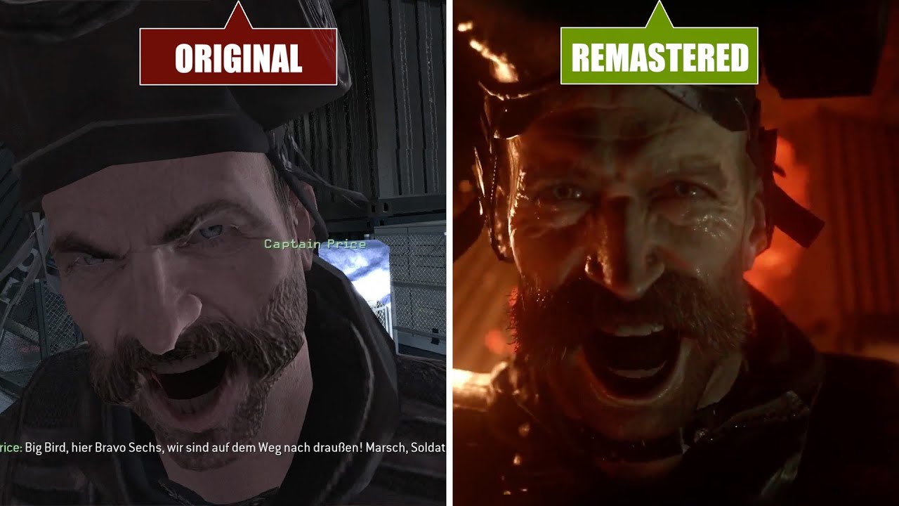 Call of Duty 4 - Graphics comparison / Grafikvergleich - Remastered vs ...