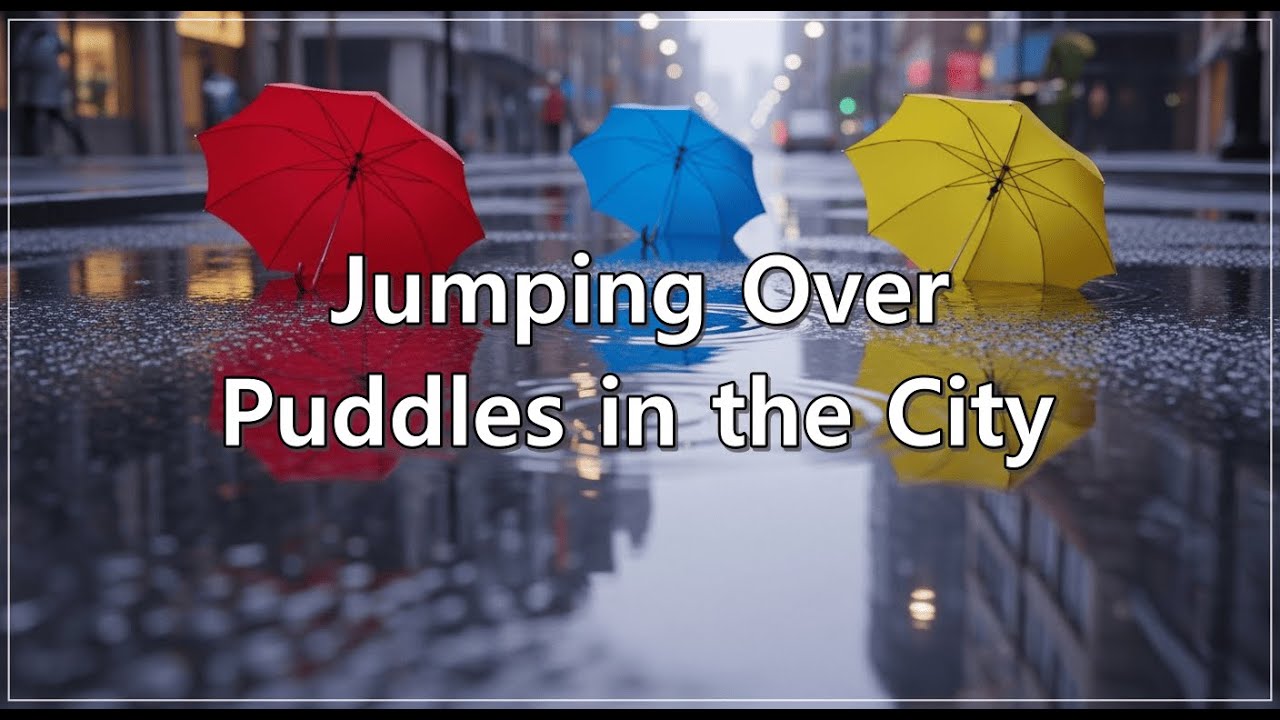 Jumping Over Puddles in the City - YouTube