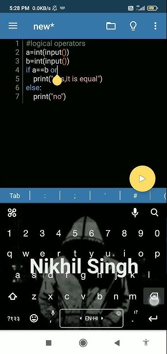 Logical operators || Python || Mr. Coder - YouTube