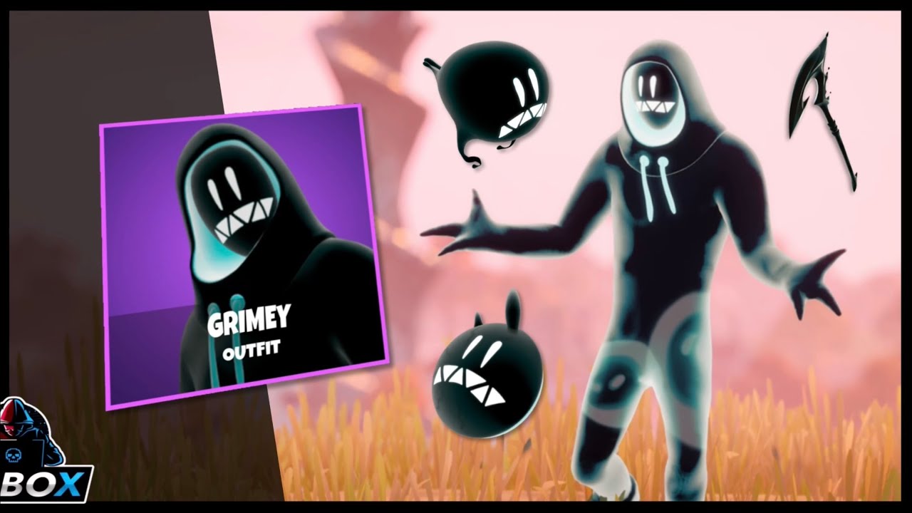 LEAKED “GRIMEY” SKIN GAMEPLAY!!! (Skin, BackBling, Pickaxe & Glider ...
