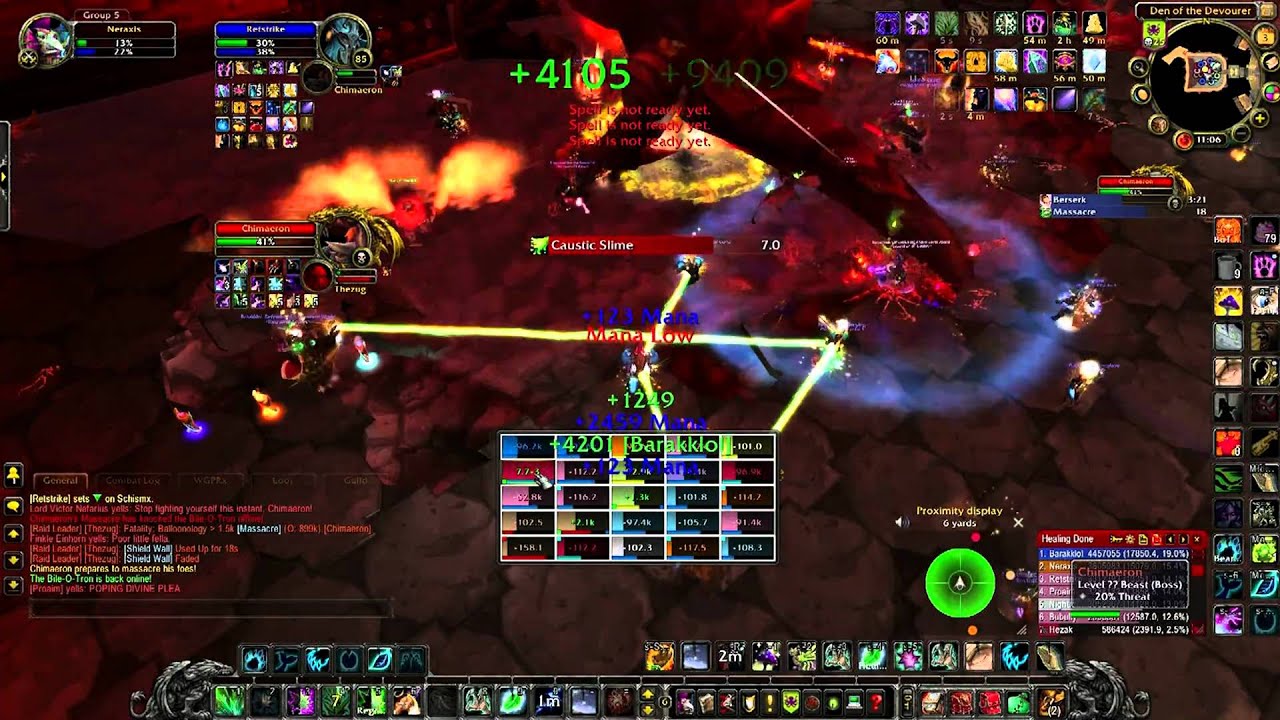 25-man Heroic Chimaeron (Resto Druid POV) - YouTube
