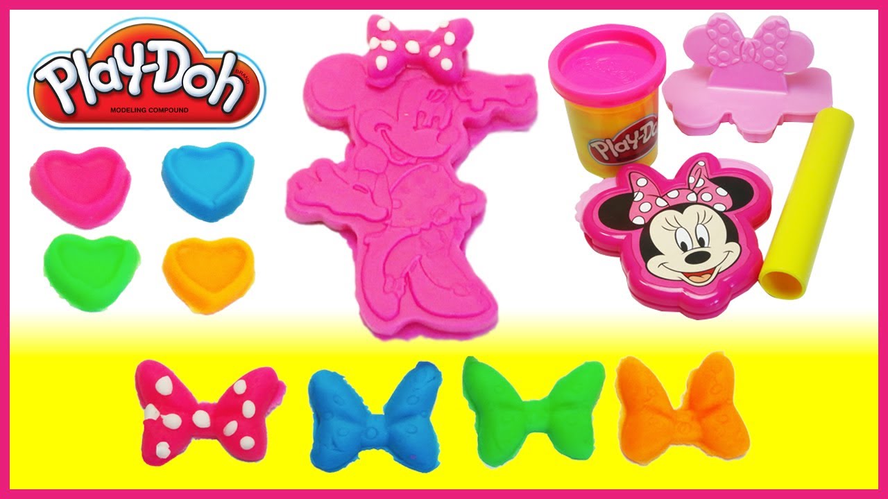 Play Doh - Minnie Mouse Stamp and Cut - YouTube