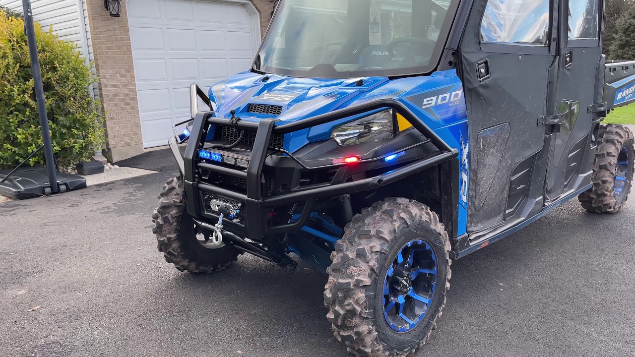 2016 Polaris Ranger Crew Emergency Lights & Siren - YouTube