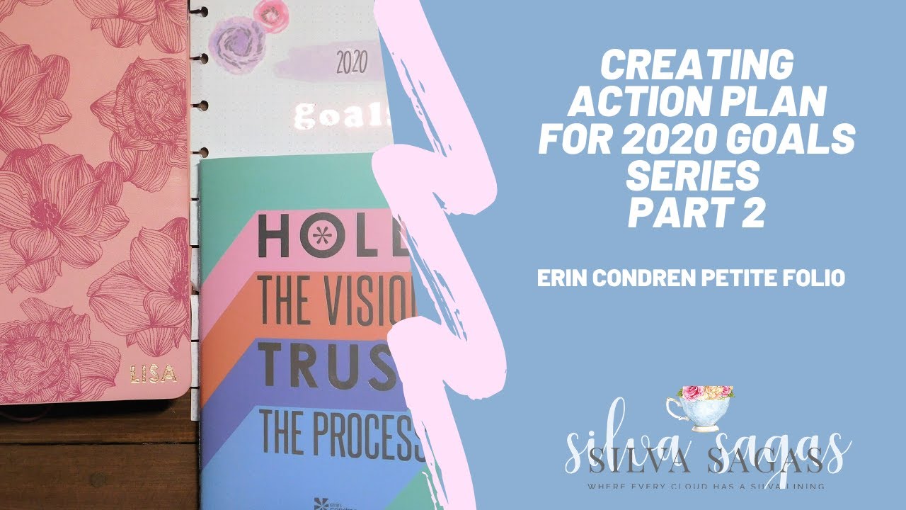Creating a Vision Board for 2020 Goals in My Erin Condren Petite Folio ...