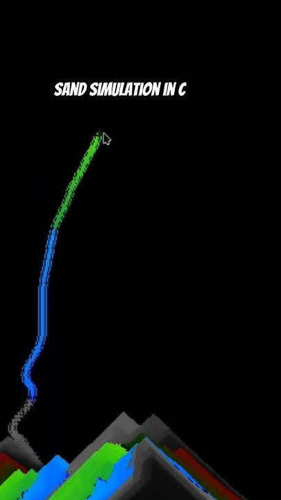 sand simulation in c programming language #programming #cprogramming #simulation - YouTube