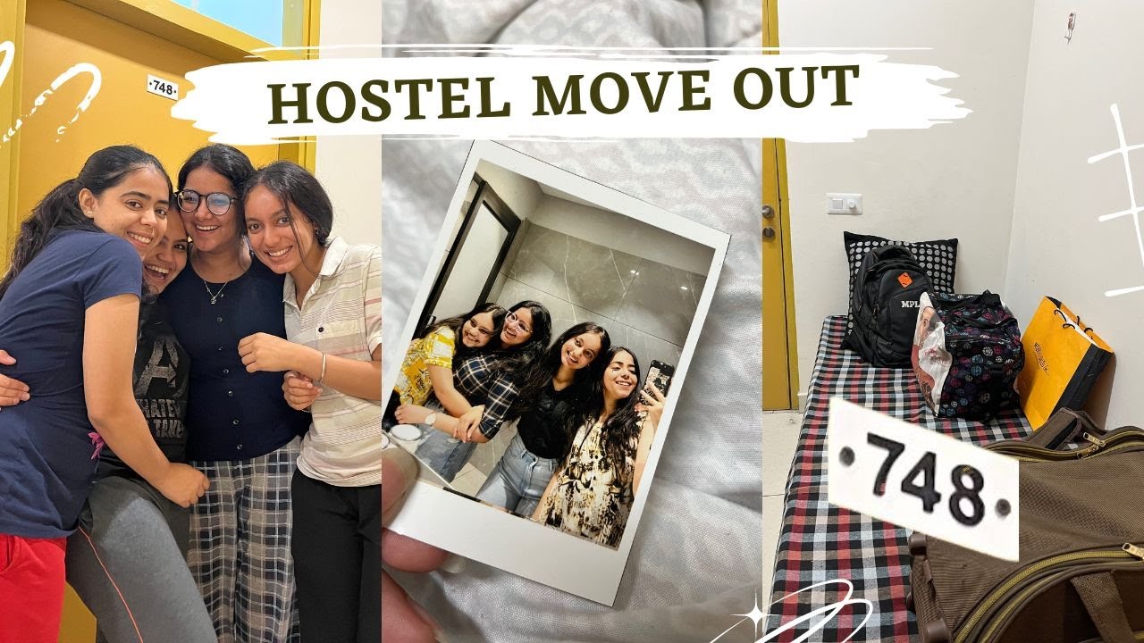 HOSTEL MOVE OUT | 3rd year of college ended , packing , going back home ...