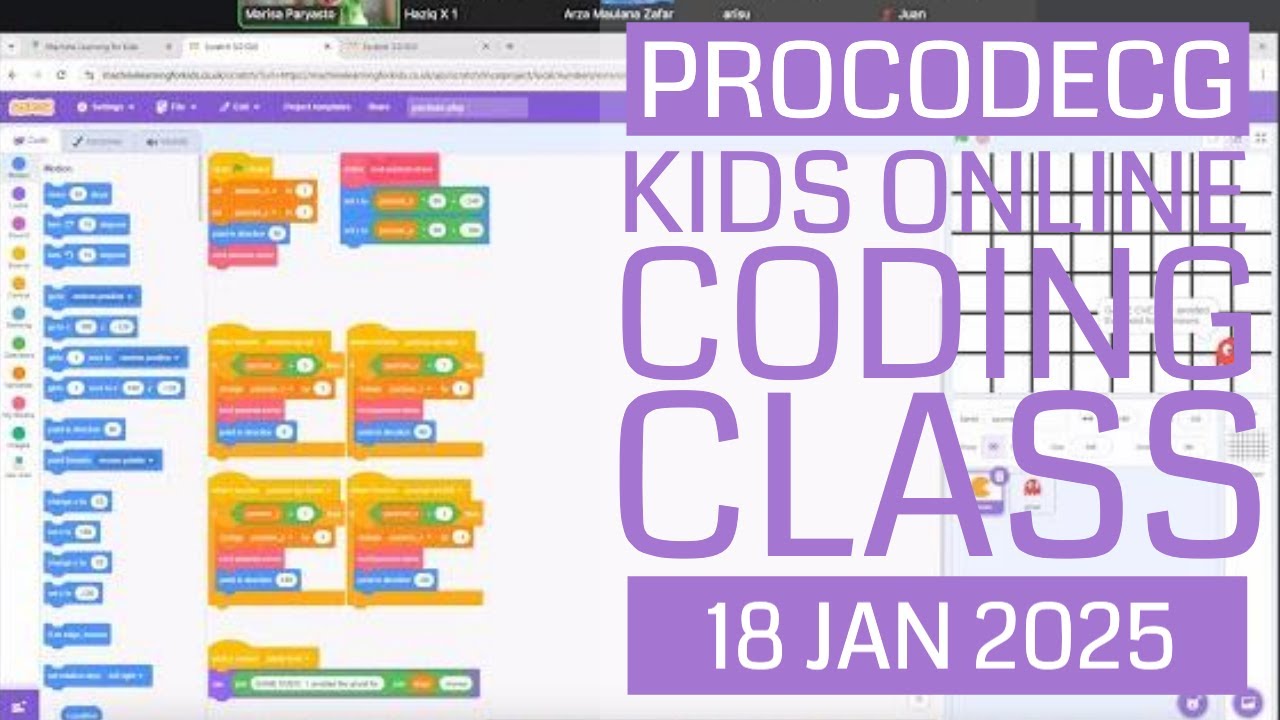 ProCodeCG Kids Regular Coding Class - Online - 18 Jan 2025 - YouTube