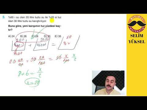 Karışım Problemleri 1 (Test 24)