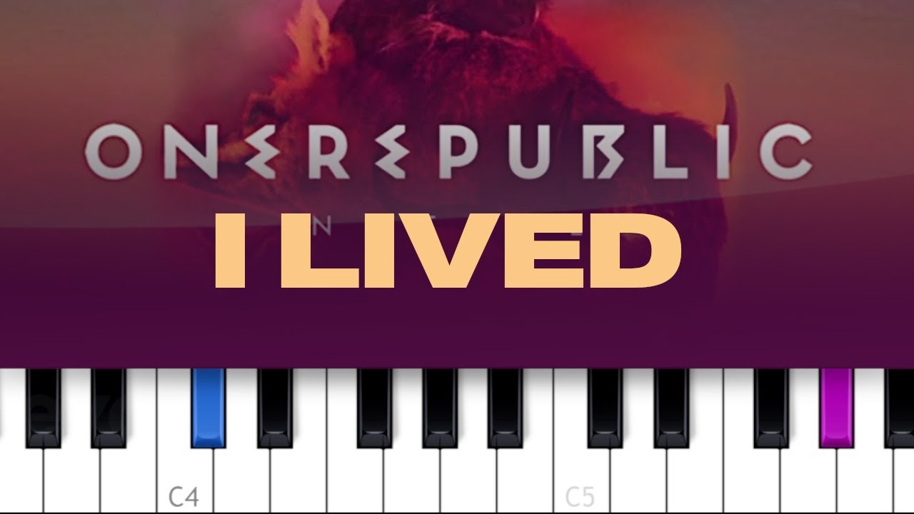OneRepublic - I Lived (piano tutorial) - YouTube