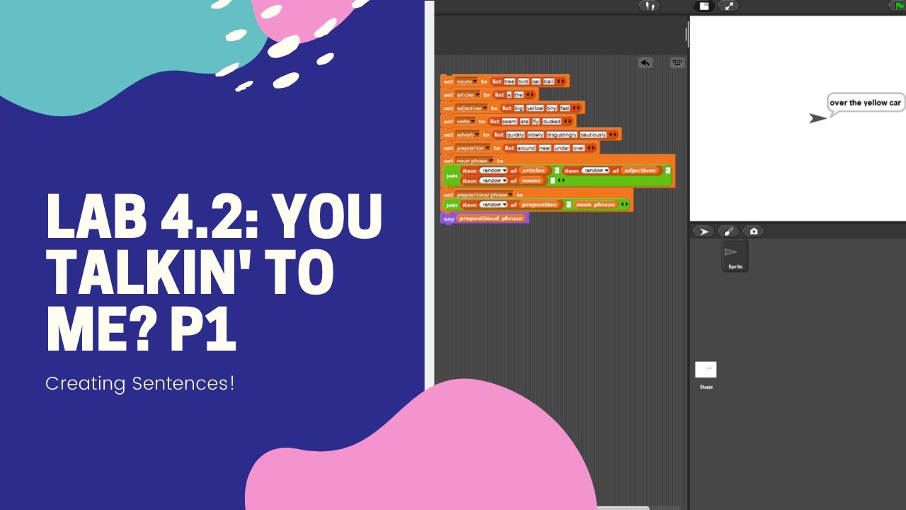 Lesson 4.2: Lab Part 1 - You Talkin' to Me? - YouTube