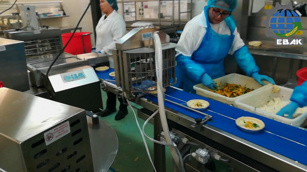 AUTOMATIC LINE MACHINE FOR QUICHE LORRAINE(TARTS-PIE)/ΑΥΤΟΜΑΤΗ ΓΡΑΜΜΗ ...