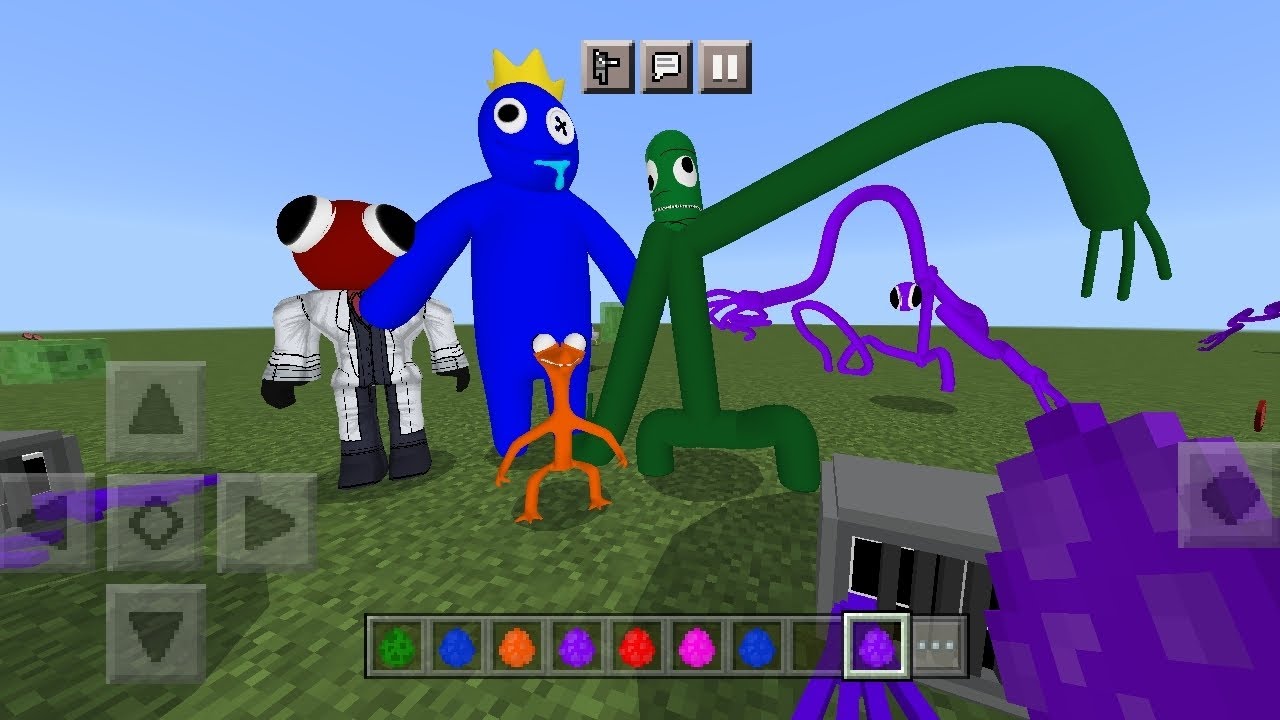 3D Cursed Rainbow Friends MOD in Minecraft PE - YouTube