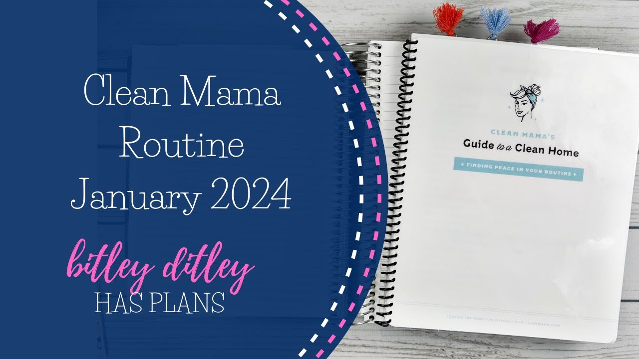 Clean Mama Routine | January 2024 | EC Teacher Planner - YouTube