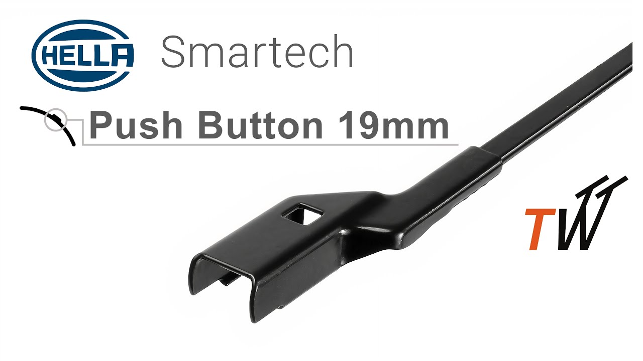 Hella Smartech - Push button 19mm wiper blade installation - YouTube