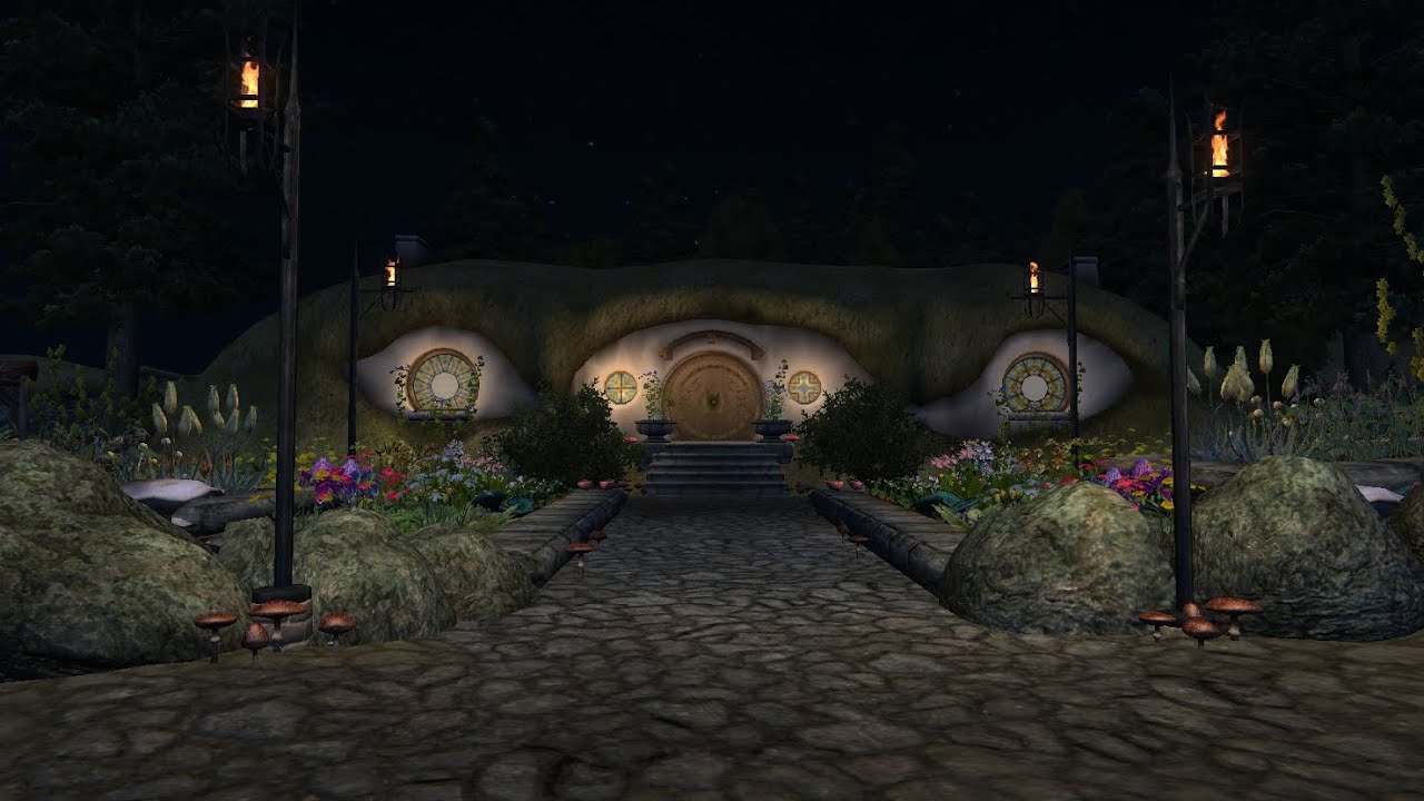 The Companion friendly Hobbit Home by night - Oblivion - YouTube
