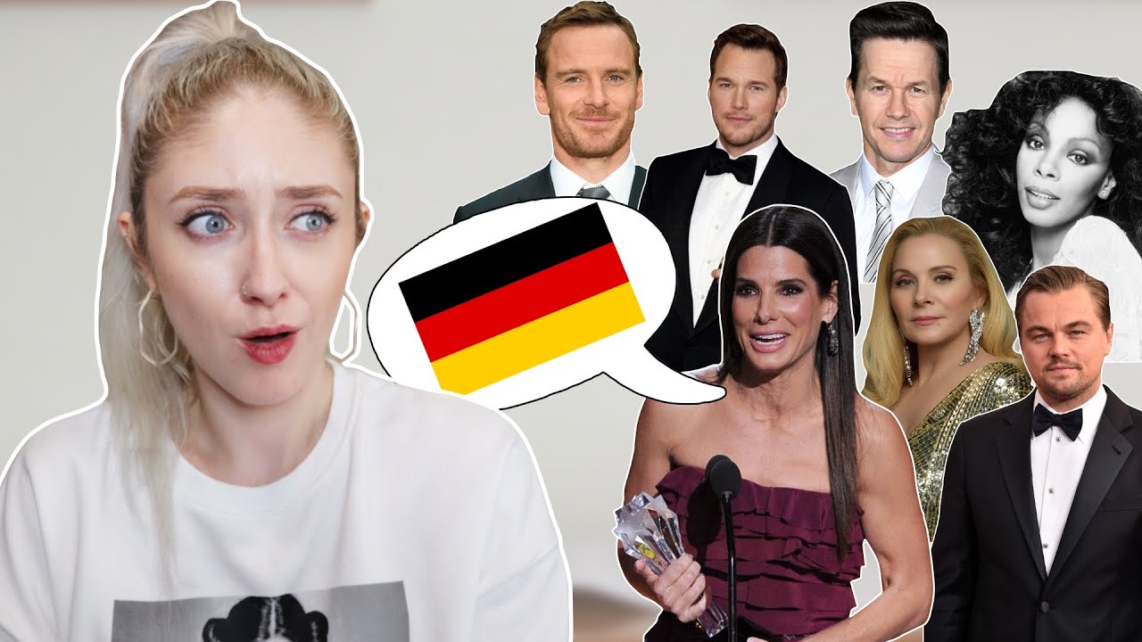 🤯 REACCIONO a FAMOSOS de HOLLYWOOD hablando ALEMÁN - YouTube