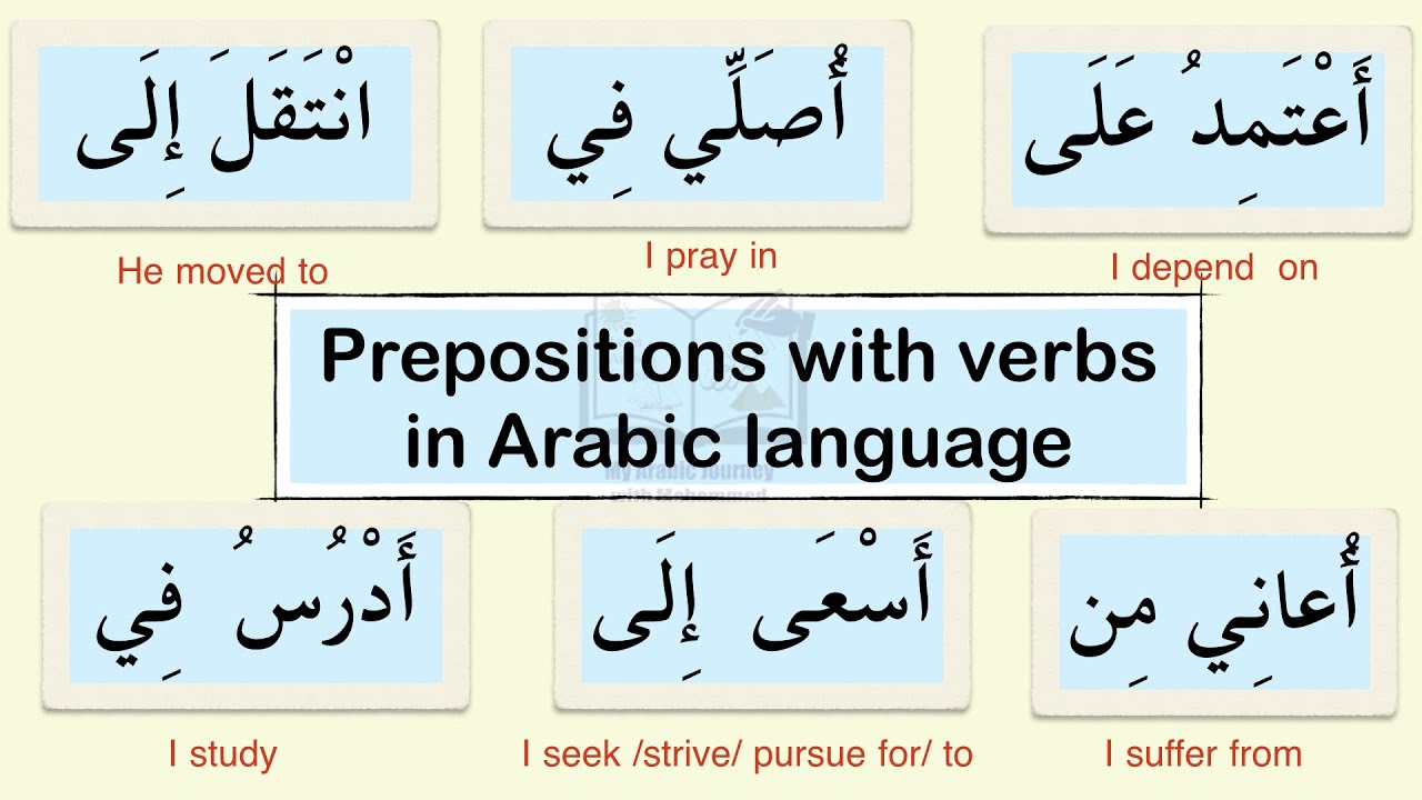 Prepositions and verbs in Arabic language - part 2 - YouTube