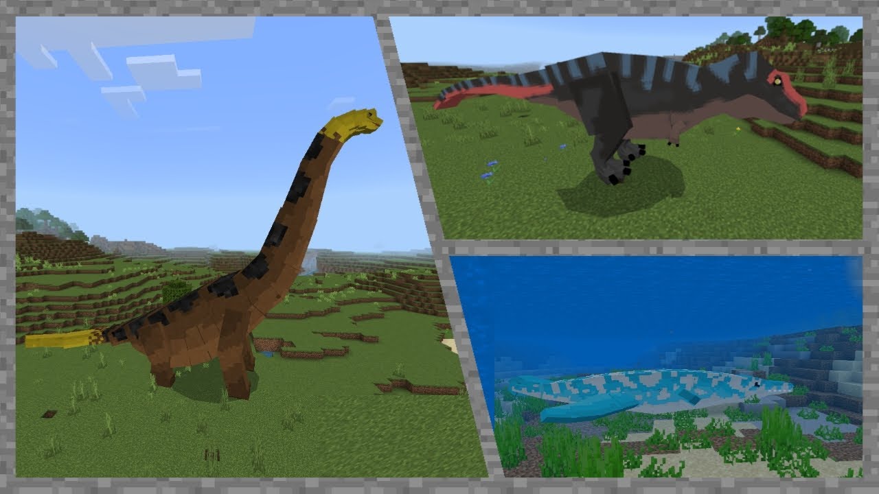 45++ NEW DINASAURUS DI MINECRAFT || ADDON MINECRAFT PE 1.19+++ - YouTube