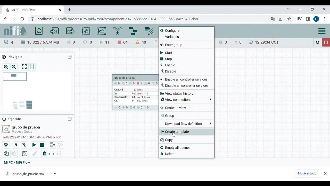 Apache Nifi Backup Restore de la configuración de un flujo con ...
