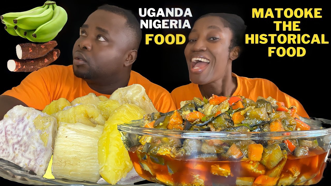 ASMR Eating NON FUFU CASSAVA YAM MATOOKE & Egg Plant MUKBANG |NIGERIAN ...