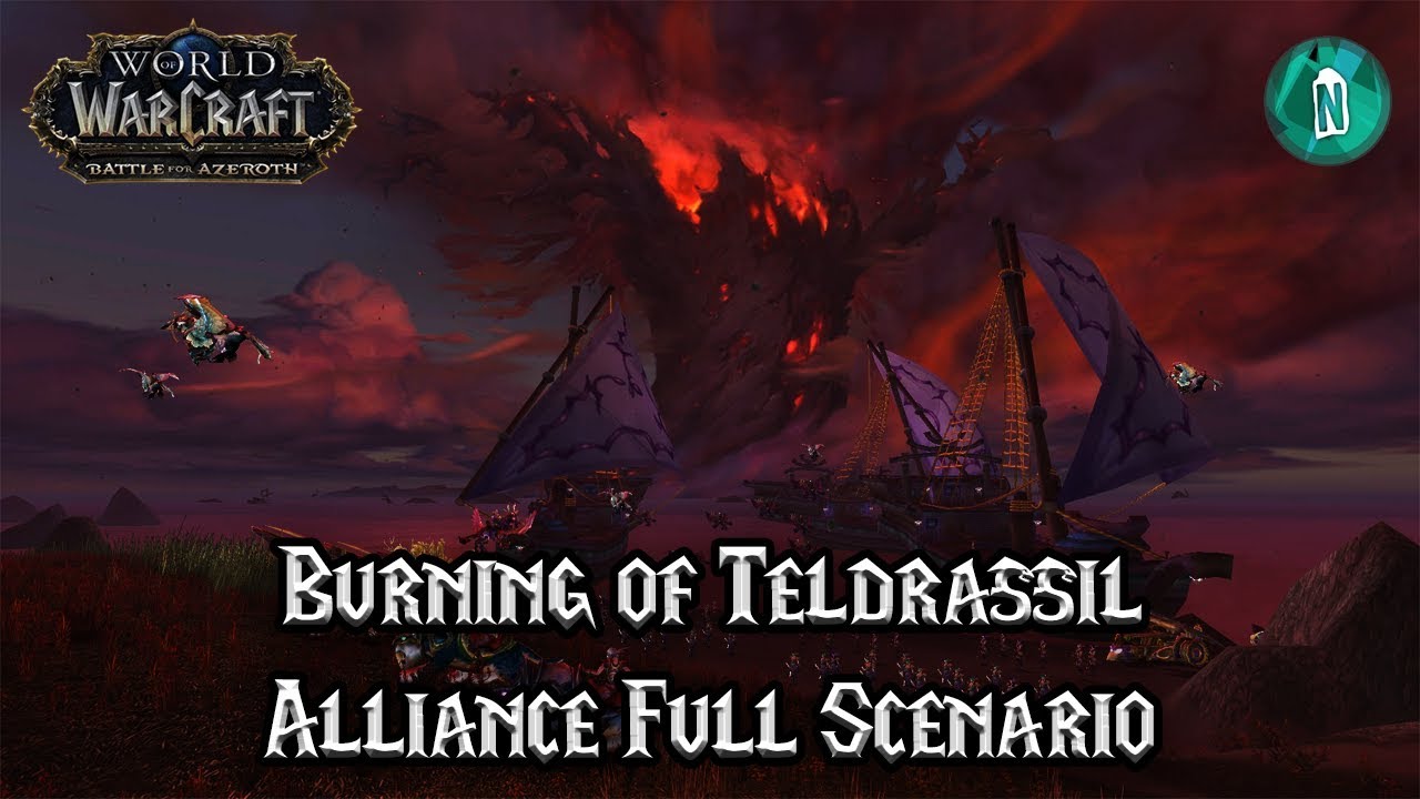 Burning of Teldrassil Part 1 Alliance - Battle for Azeroth Beta - YouTube