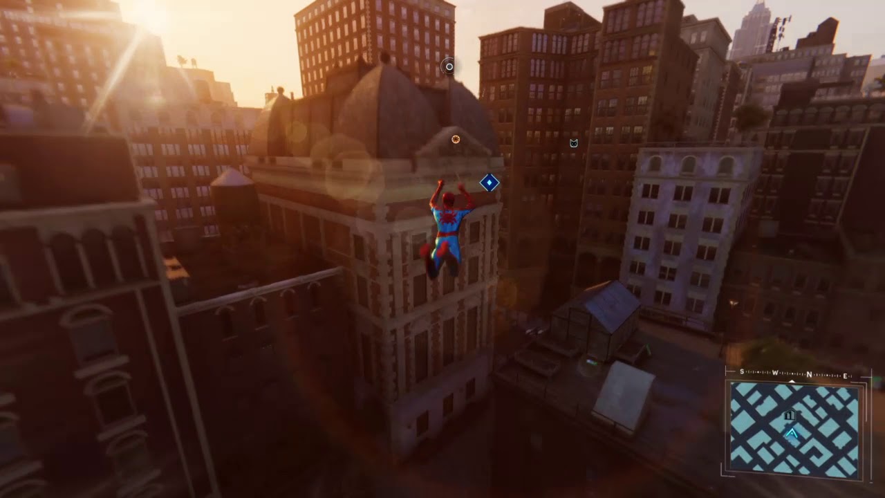 Marvel's Spider-Man Swinging and Superhero Landing (PS4) - YouTube