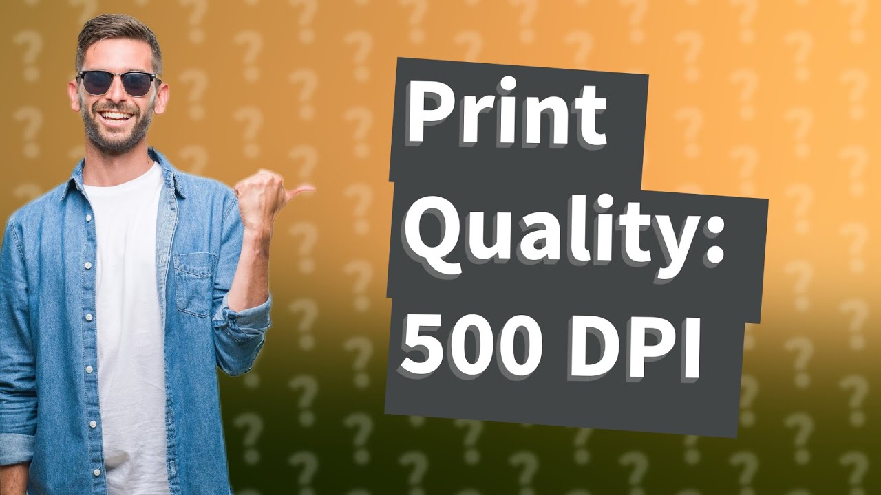 Is 500 DPI good for printing? - YouTube