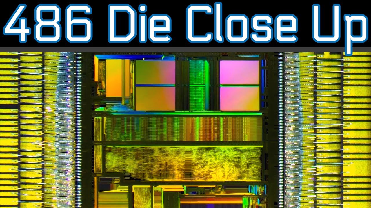 486 Dies Under the Microscope: AMD and Intel - YouTube
