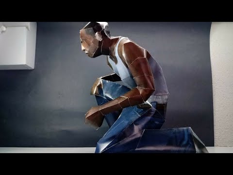 Papercraft de carl johnson (GTA San Andreas). - YouTube