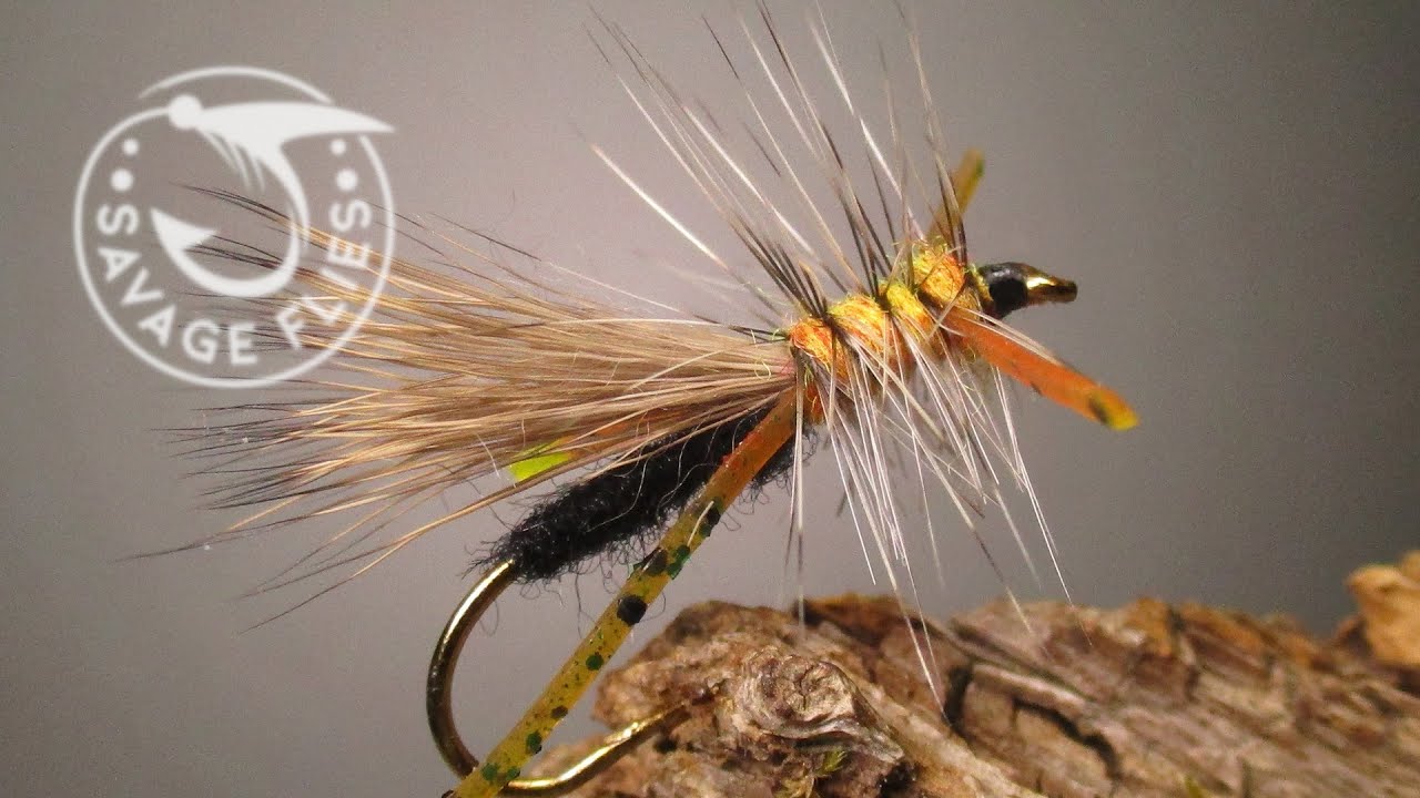 Fly Tying the Mattress Thrasher (Dry Fly Attractor Pattern) - YouTube