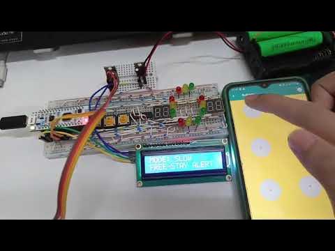Demo Traffic light on STM32 board - HC05 BLUETOOTH - YouTube