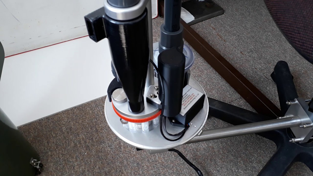 Burkard High-volume Cyclone: Opening the cyclone to show internal parts ...
