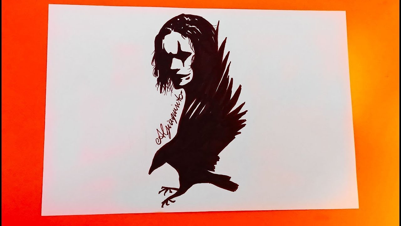 THE CROW - Il corvo - Speed Drawing - YouTube