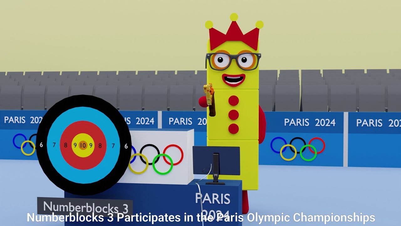 Numberblocks 3 Participates in the Paris Olympic Championships - Yusuf ...