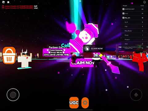 Roblox DivStudio game item clown hammer cost 100 robux - YouTube