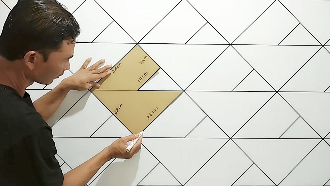 3D wall modern painting design | how to make a 3D wall design | 3D wall ...