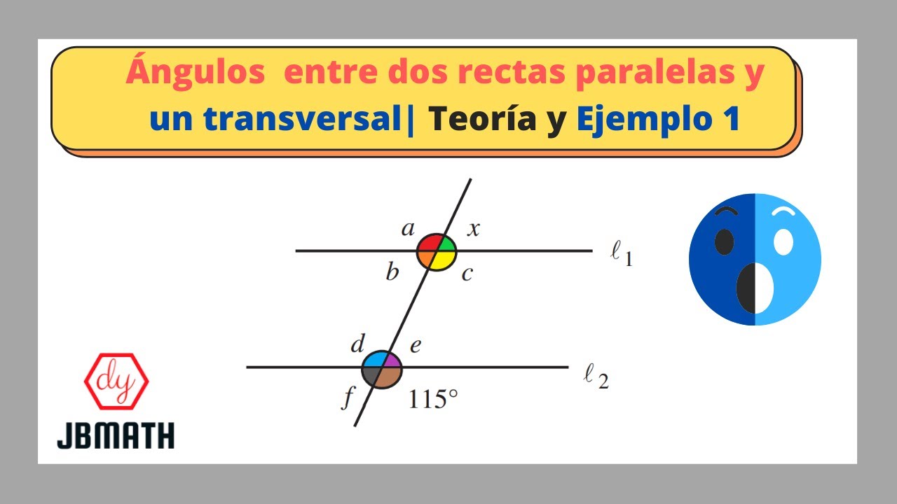 Ángulos formados por dos rectas paralelas y una transversal ‼ Teoría y ...