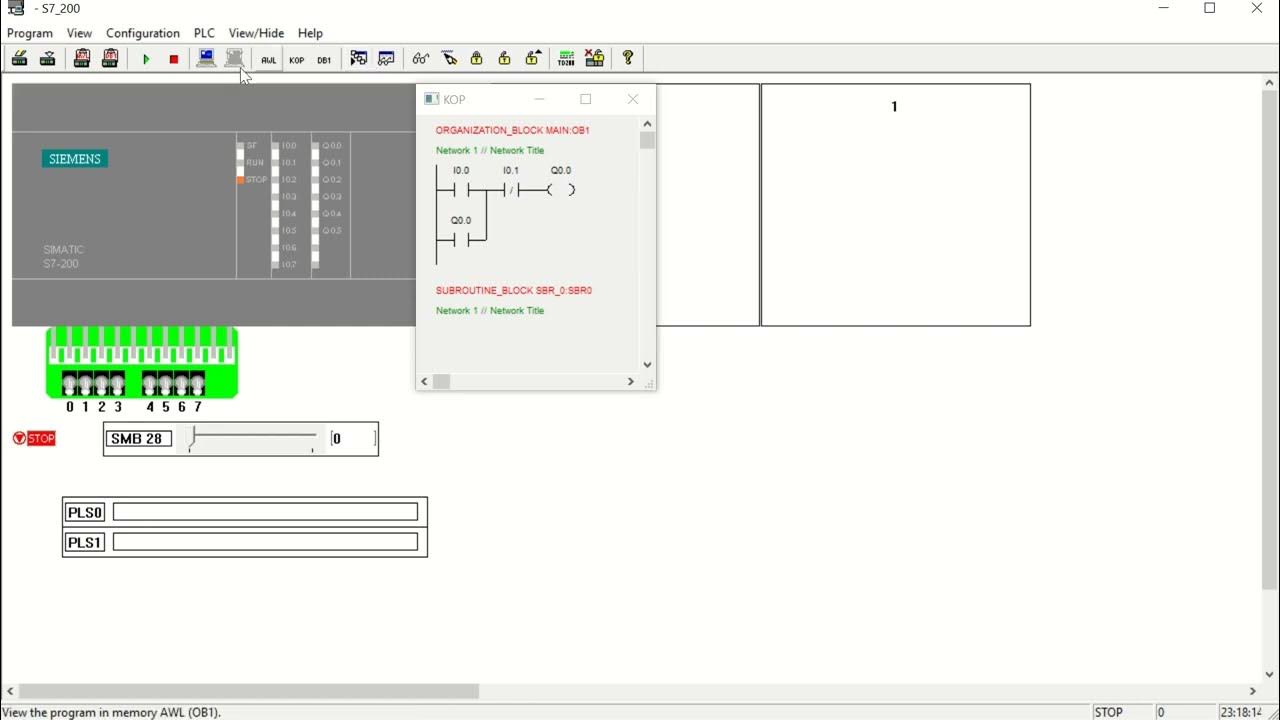 Siemens Micro Win 4.0 Simulation. Siemens S7-200 Simulator - YouTube