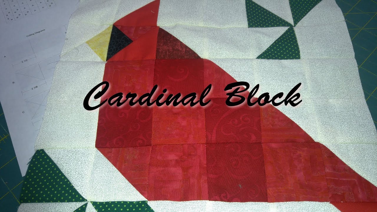 Cardinal Paper Pieced Quilt Free Pattern Christmas Quilts With 12 Inch