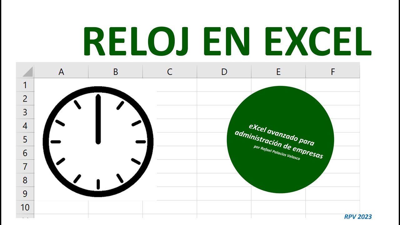 Reloj en Excel - YouTube