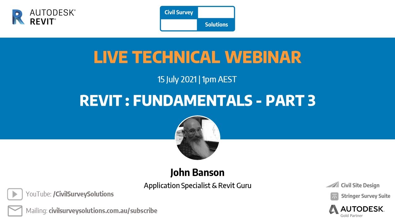 Webinar: Revit Fundamentals - Part 3 - YouTube