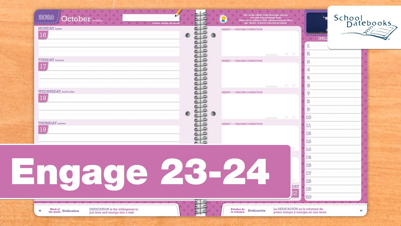 Engage 2023-24 Primary Datebook - YouTube