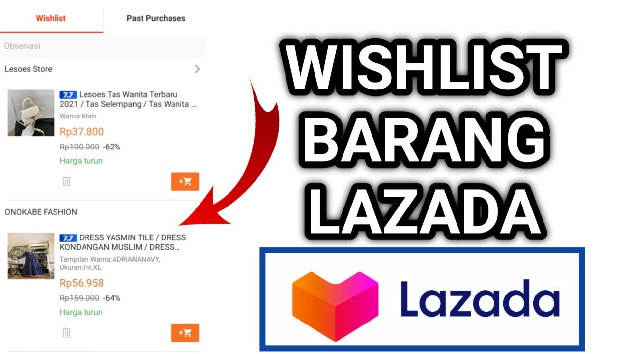 WISHLIST BARANG LAZADA|DI HP ANDROID 2022 - YouTube
