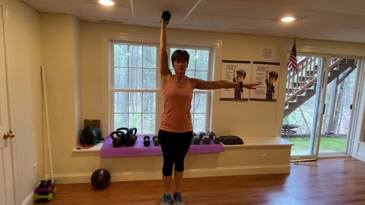 DB/KB Single Arm Overhead Lateral Lunge - YouTube